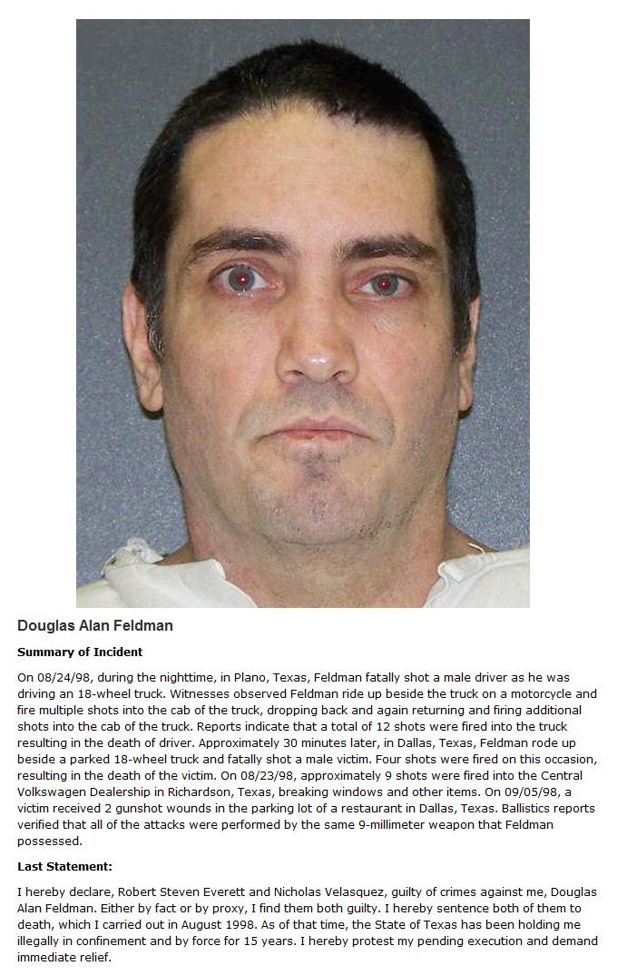 Chilling Last Words Of Death Row Inmates Revealed Others